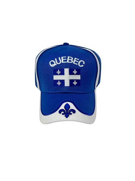 Quebec Hat - Blue and White – One Way Novelties Inc.